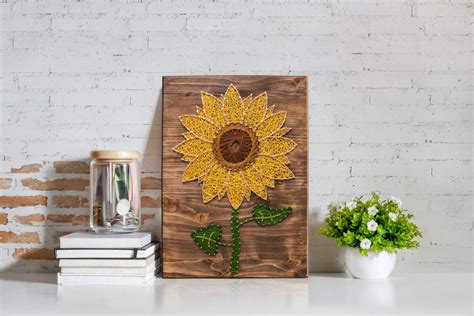 How To Make The Sunflower String Art Kit Let S Craft
