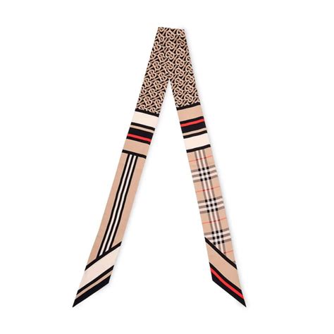 버버리 여성 실크 스키니 베이지 스카프 8037017 이랜드몰