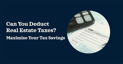 Can You Deduct Real Estate Taxes Things To Know
