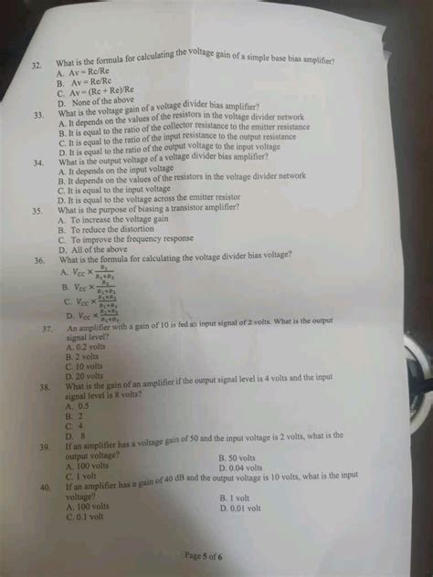 What Is The Formula For Calculating The Voltage Gain Of A Simple Base Bia