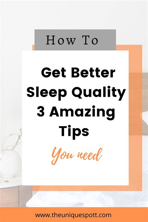 How To Get Better Sleep Quality 3 Amazing Tips Artofit