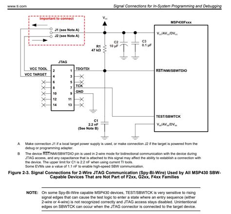 Msp430f5438a Msp Fet430uif Prompt Error External Voltage Too Low Msp Low Power