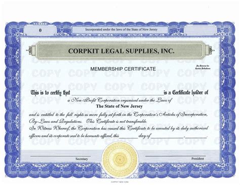 Llc Membership Certificate Template Shooters Journal