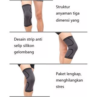 Jual Bantalan Lutut Knee Support Knee Brace Fitness Running Deker Lutut Knee Pad Kneepad Knee