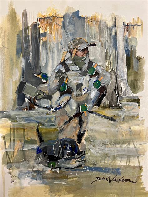 The Duck Huntress Swamp Hunter Dirk Walker Fine Art