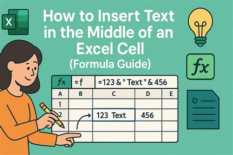 How To Insert Text In The Middle Of An Excel Cell Formula Guide Excelmatic