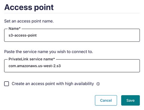 Egress Access Points Setup Guide First Party Services On Aws For