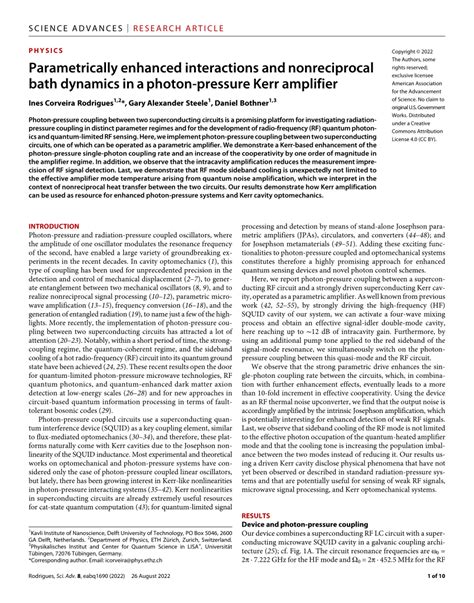Pdf Parametrically Enhanced Interactions And Nonreciprocal Bath