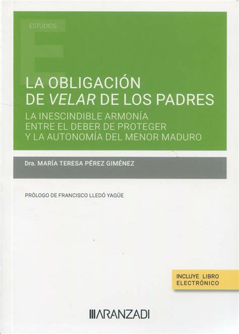Obligación De Velar De Los Padres 9788411633901 M T PÉrez