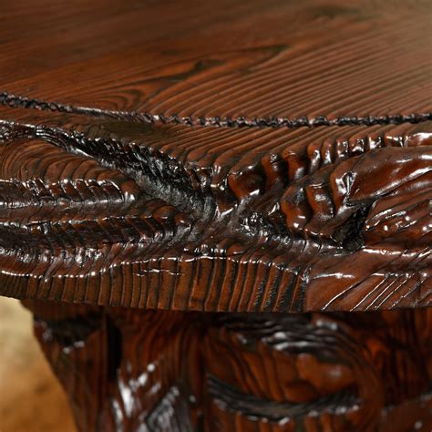 Mid Century Modern Witco Tiki Wood Carved Female Bust End Table