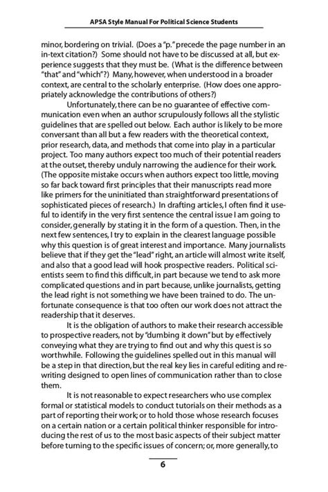 Apsa Style Guide