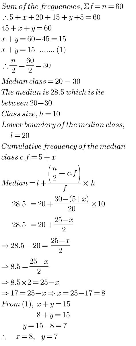 Maths Solutions For Statistics Class 10ssc Ap And Ts Mathematics Chapter 14 Maths Glow