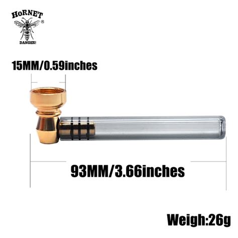 Hornet Glass Smoking Pipe 93mm Budsphere
