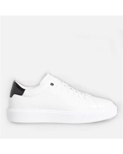 Ted Baker Breyon Leather Chunky Trainers In White For Men Lyst Australia