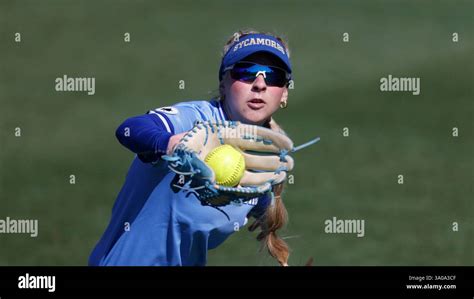 Indiana State Outfielder Brailey Mills During An Ncaa Softball Game Against Ut Martin On Friday