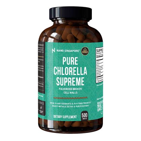 Pure Chlorella Supreme Best Chlorella Supplement Nano Singapore Shop