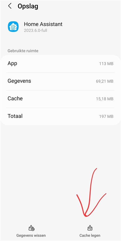 Clear Cache Android Companion Browser App Frontend Home Assistant