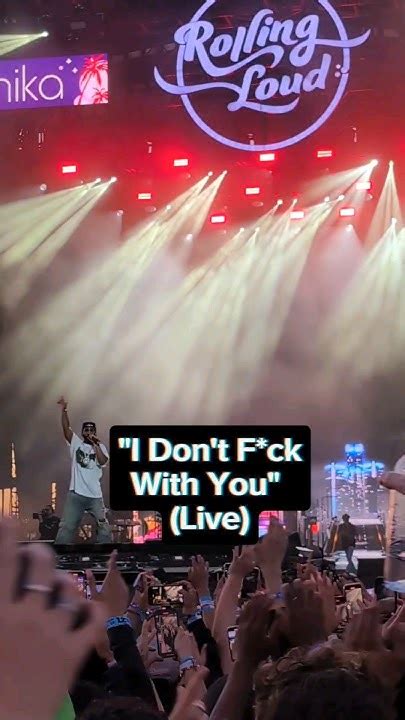 Big Sean Performs I Dont Fck With You Live At Rolling Loud La 2024