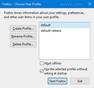 FIX Youve Launched An Older Version Of Firefox Profile Missing AskVG