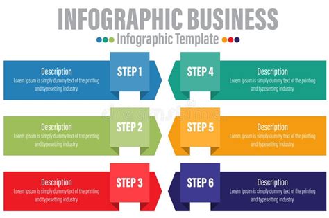 Six Rectangle Timeline Steps Or Option Workflow Infographic Plan Concept Design Vector With