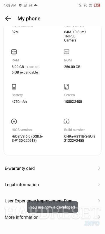 How To Get To And Enable Developer Options On TECNO Spark Go 2024