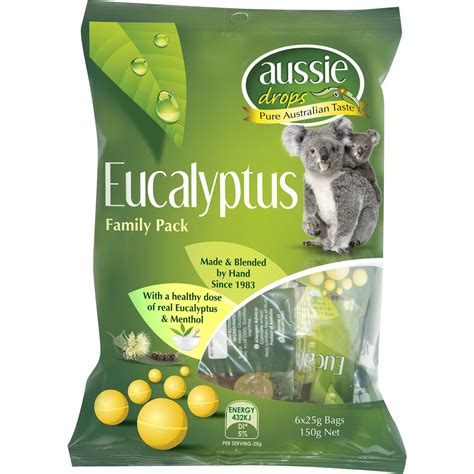 Aussie Drops Eucalyptus Share Pack 150g Bag Woolworths