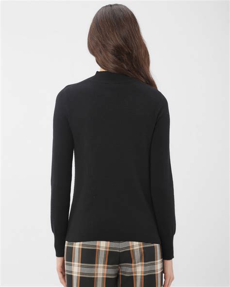 Riachuelo Suéter feminino gola alta Framed preto Gallerist para