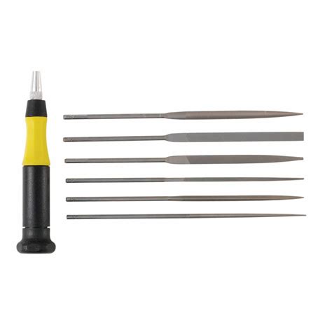 General Tools Steel Precision File Set 6 Piece 707476h The Home Depot
