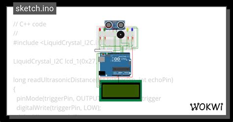 Project Sensor Jarak Wokwi Esp32 Stm32 Arduino Simulator