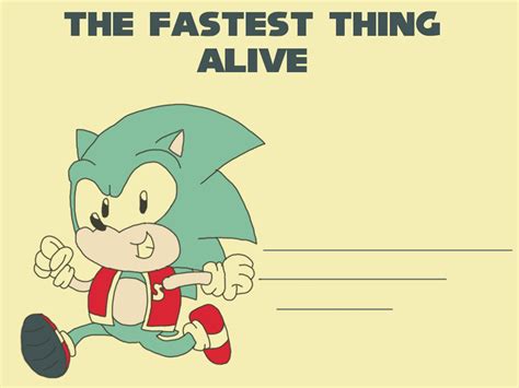 Sonic The Fastest Hedgehog Alive By Ogiemon On Deviantart
