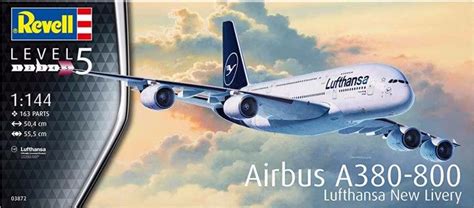 1/144 Airbus A380-800 "Lufthansa New Livery" пассажирский самолет ...