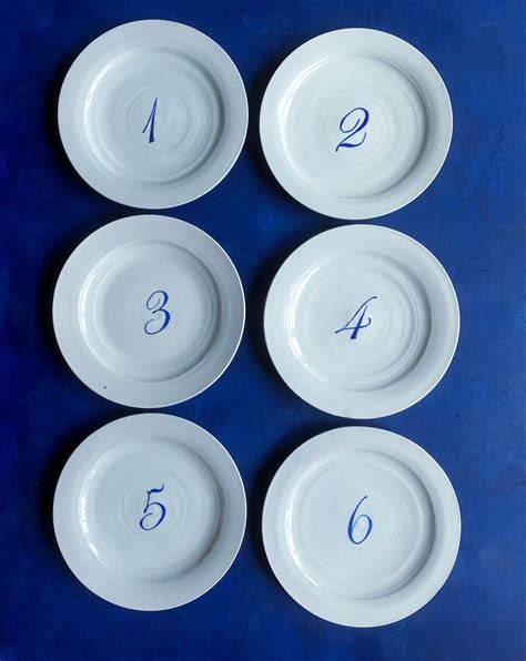Set Of 6 Porcelain Dinner Plates 1 6 Mg By Hand
