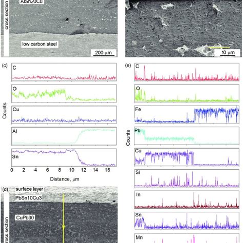 Microstructure And Chemical Composition Edx Of Counterparts A Sem
