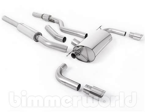 Milltek Non Resonated Cat Back Exhaust BMW F32 428i M Sport Automatic