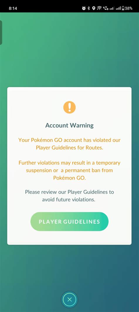 Account Warning For Violating Player Guidelines For Routes Rthesilphroad
