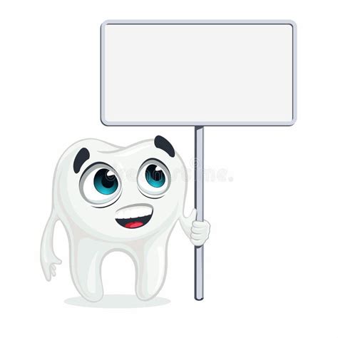 Dente Dos Desenhos Animados Ilustração Do Vetor Ilustração De Marca