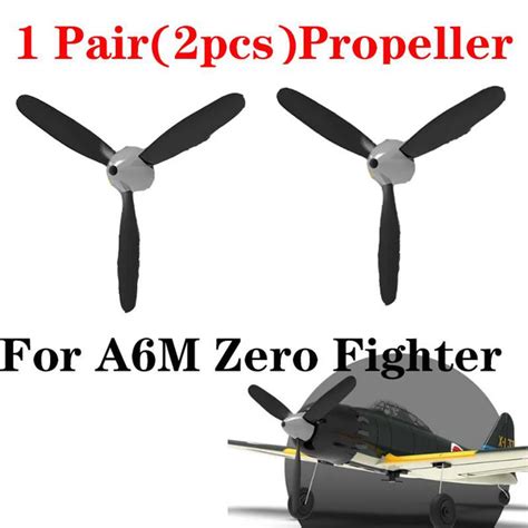 1 Pairs Rc Aircraft Plane Propeller Use For A6m Zero Fighter Wish