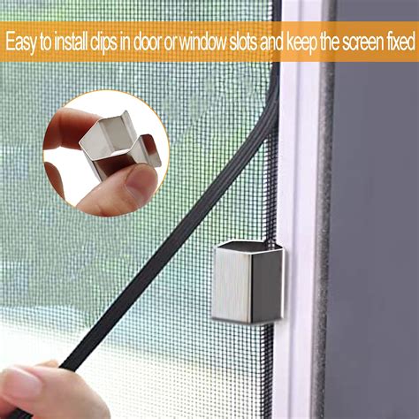 Buy 10 Pieces Screen Installer Clips And 1 Pack Spline Rolling Tool