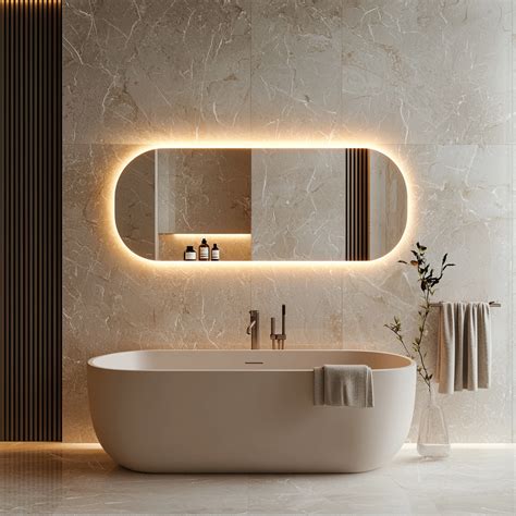 Radius Landscape Frameless Mirror With Smooth Radius The Framing Project