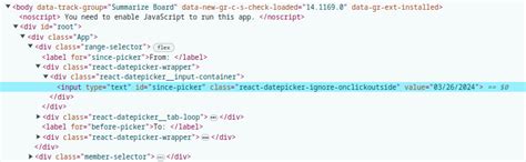 can you edit a react datepicker runtime r react