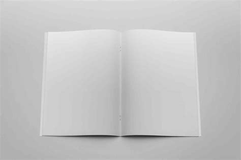 印制品样机 A4宣传小册子 企业画册内页设计顶视图样机精选 XD素材中文网