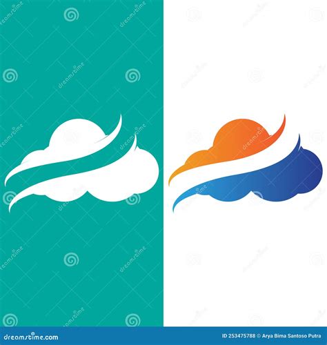 Cloud And Sun Logo Design Sky Landscape Illustration Brand Identity