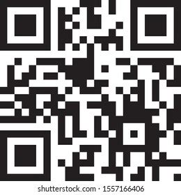 Qr Code On Black Background Stock Vector Royalty Free Shutterstock