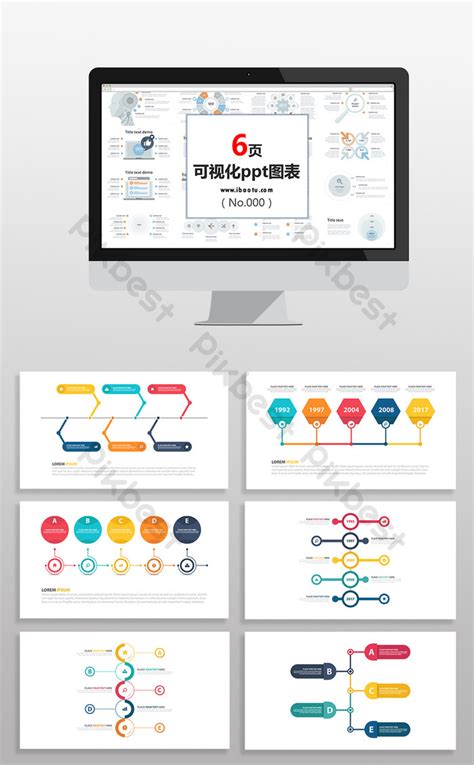 Sequence Flow Chart Ppt Element Powerpoint Pptx Template Free