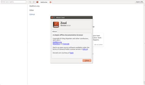 Zeal A Documentation Browser For Developers