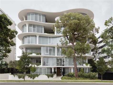 Columns Flared At The Top Like A Champagne Flute Contribute To The Sculptural Form Of This New