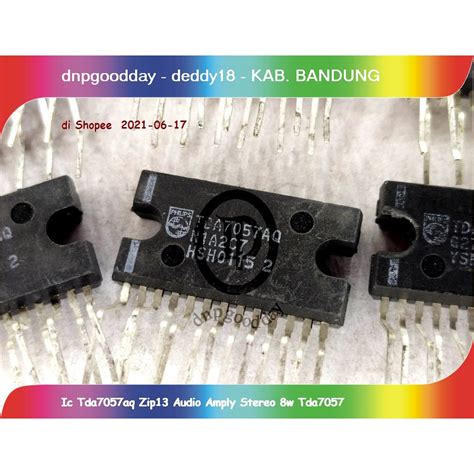 Jual Ic Tda7057aq Zip13 Audio Amply Stereo 8w Tda7057 Shopee Indonesia