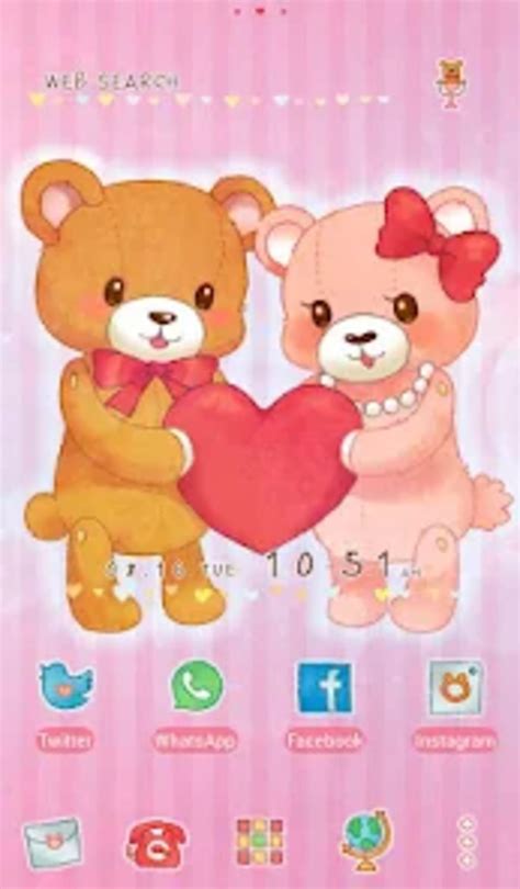 Teddy Bear Couple Love Theme For Android Download