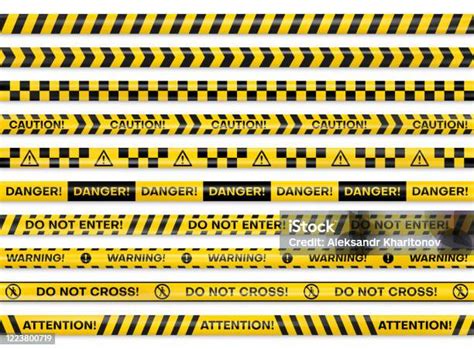 노란색 검은 색 체크 무늬 대각선 위험 주의 바리케이드 장벽 위험 경고 반사 테이프 체크 패턴에 대한 스톡 벡터 아트 및 기타 이미지 Istock