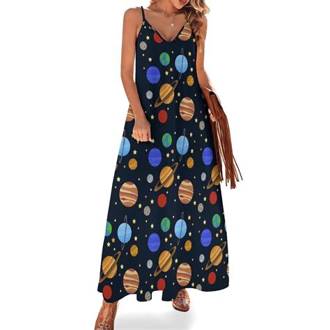 Solar System Sleeveless Dress Clothing Women Summer 2025 Woman Dresses